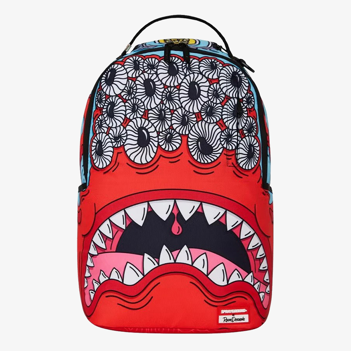 SPRAYGROUND Ranac JORGE RODRIGUEZ MANY EYED RED MONSTER BA | Buzz ...